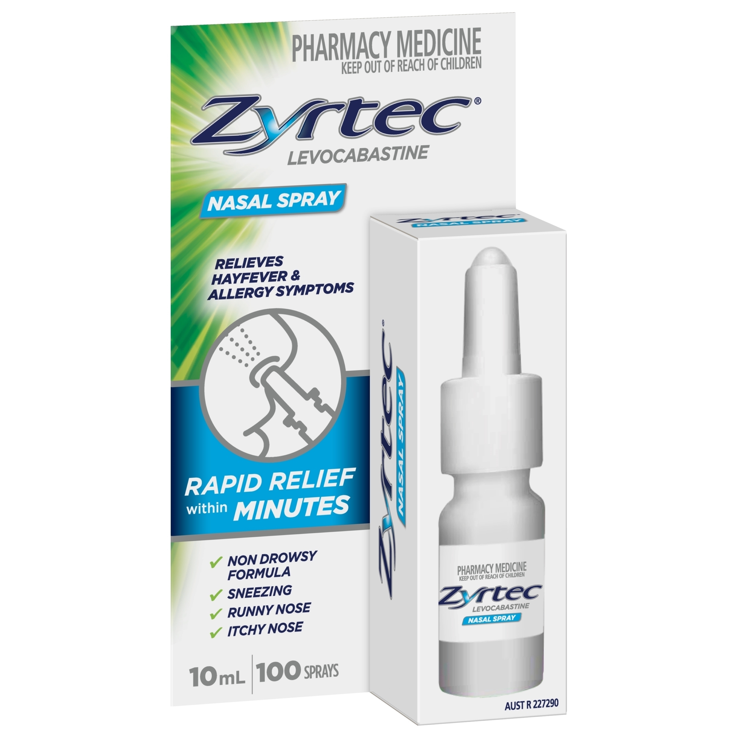 Zyrtec Hayfever Levocabastine Nasal Spray 10mL